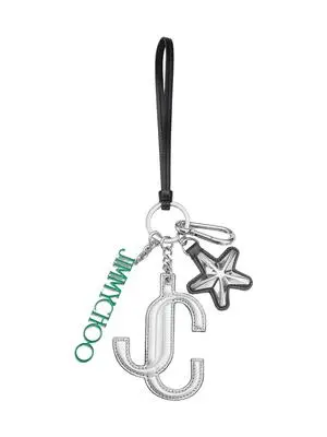 JIMMY CHOO Logo Bag Charm - Silver
