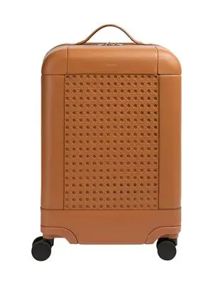 AVITEUR Leather Carry-on Suitcase - Brown