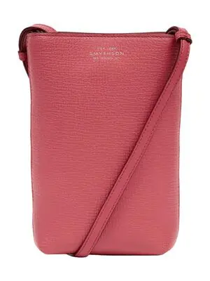 Smythson Leather Day Pouch - Pink
