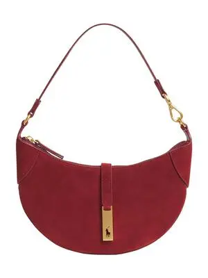 Polo Ralph Lauren Mini Id Suede Shoulder Bag - Red