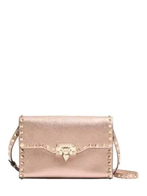 Valentino Garavani Rockstud Shoulder Bag - Nude