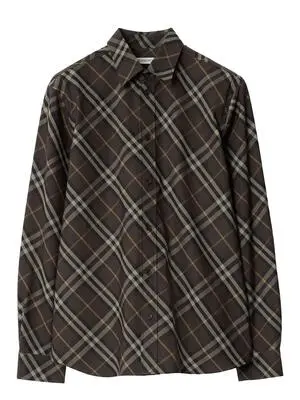 Burberry Cotton Check Shirt - Brown