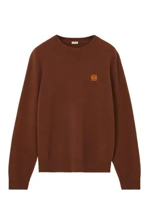 Loewe Wool Anagram Sweater - Brown