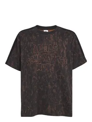 Adidas Originals X Song For The Mute Distressed T-shirt - Black