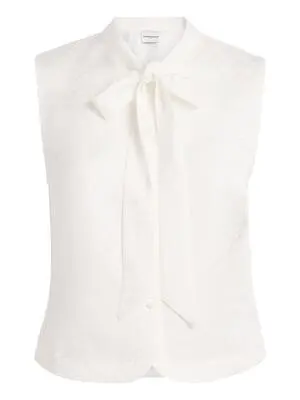 Claudie Pierlot Lavallière-neck Top - White