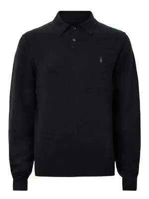 ALLSAINTS Statten Polo Sweater Black
