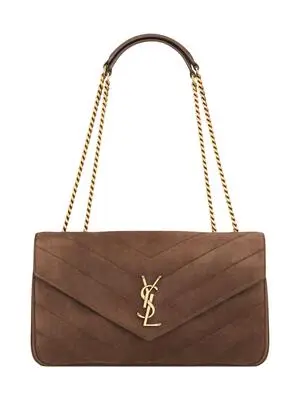 Saint Laurent Medium Loulou Shoulder Bag - Brown