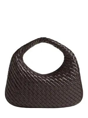 Bottega Veneta Small Intrecciato Leather Veneta Shoulder Bag - Brown