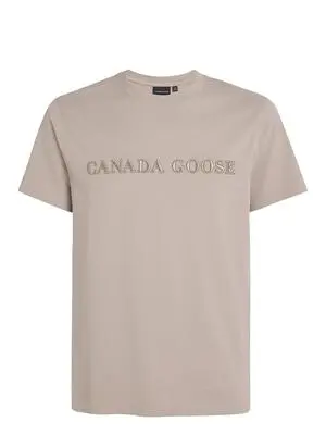 Canada Goose Cotton Embroidered Emerson T-shirt - Green