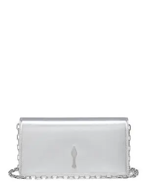 CHRISTIAN LOUBOUTIN Bettina Clutch - Silver