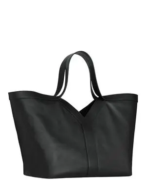 Saint Laurent Leather Y Tote Bag - Black