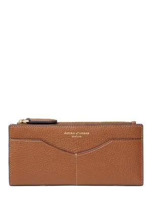 ASPINAL OF LONDON Large Leather Hudson Purse - Brown