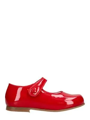 PAPOUELLI Patent Leather Catalina Mary Janes - Red