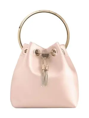 JIMMY CHOO Bon Bon Top-Handle Bag Nude