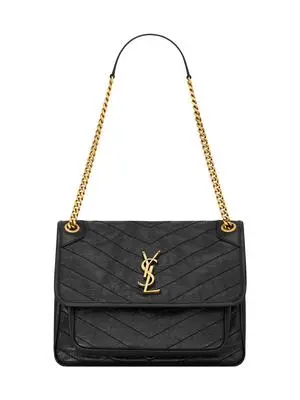 Saint Laurent Medium Niki Shoulder Bag - Black