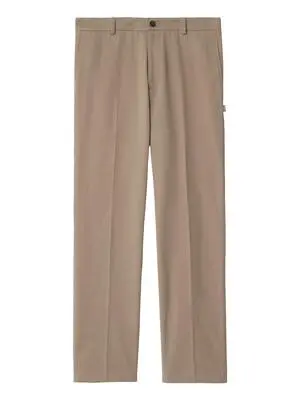 Burberry Cotton Twill Slim Chinos - Brown