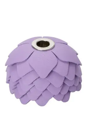 Loewe Leather Flower Dice Bag Charm - Purple