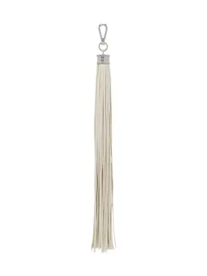 Alexander McQueen Leather Tassel Charm - Nude