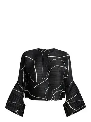 ISSEY MIYAKE Pleats Please Issey Miyake Printed Pause Jacket