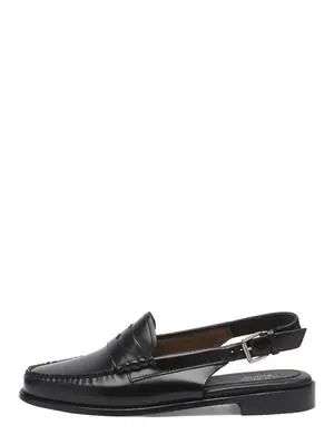 G.H. BASS & CO. Weejun Penny Sling Loafer - Black Leather