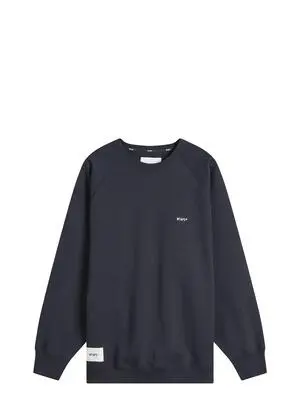WTAPS Sign Logo Fleece Sweatshirt - Navy