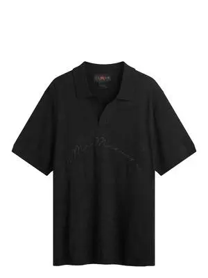JORDAN X A Ma Maniere Knit Polo - Black