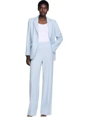 Sandro Striped Sequin Trousers - Sky Blue