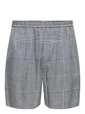 Balmain Houndstooth Shorts - Grey