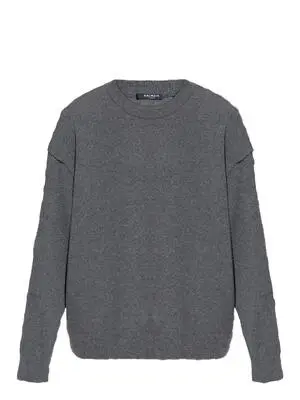 Balmain Crew Neck Sweater - Grey