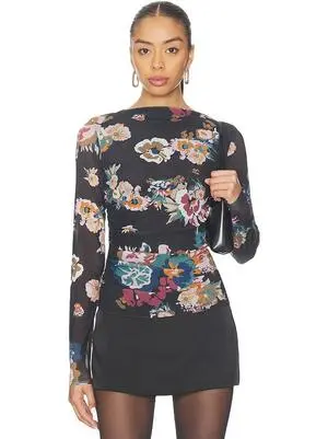 CLEOBELLA Remy Printed Top - Black