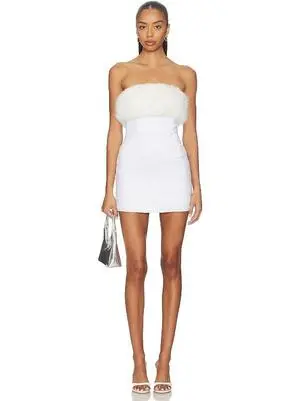 Retrofete Torin Sequin Fur Dress - Ivory