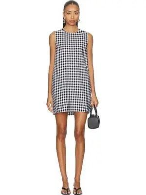 Ciao Lucia Sleeveless Plaid Dress - Black