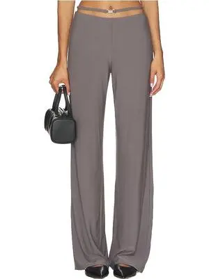 MADISON THE LABEL Windsor Straight Leg Pant - Grey