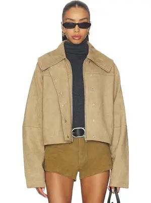 MADISON THE LABEL Solene Jacket - Tan