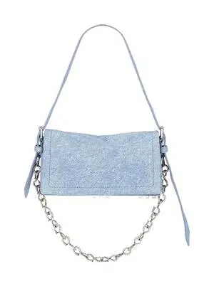 Alexander Wang Ricco Crushed Slim Flap Bag - Blue