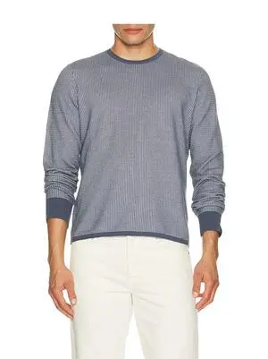 Rag & Bone Gregory Merino Crewneck Sweater - Blue