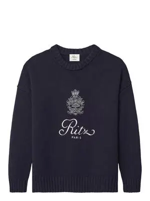 RITZ PARIS X FRAME Cashmere Sweater - Navy