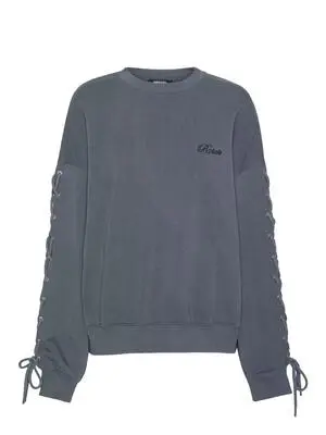 ROTATE BY BIRGER CHRISTENSEN Lacing Crew-neck Sweater - Grey