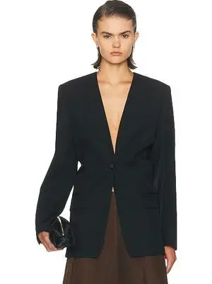 TOTEME Slouch Blazer - Black
