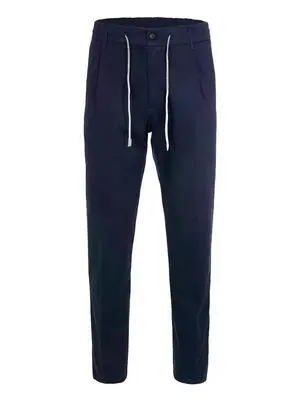 Eleventy Drawstring Trousers Blue