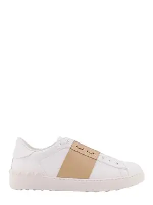 Valentino Garavani Open Leather Sneakers - White