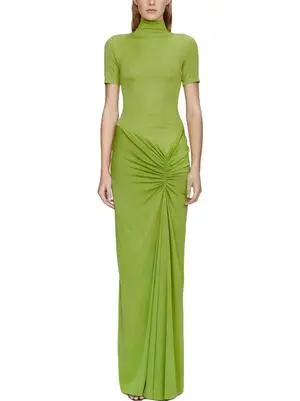 Christopher Esber Fusion Ruched Tee Dress - Green