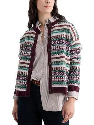 SEASALT CORNWALL Copperhouse Cardigan - Float Sardine Multi