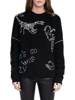 Zadig&Voltaire Baba Wool Sweater - Black