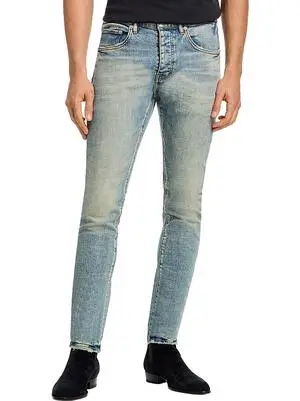 PURPLE BRAND Skinny Fit Electric Jeans - Mid Indigo