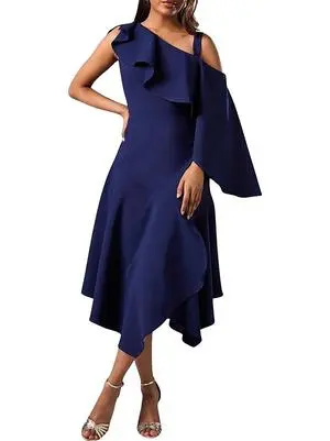 Coast Petite Midi Dress - Navy