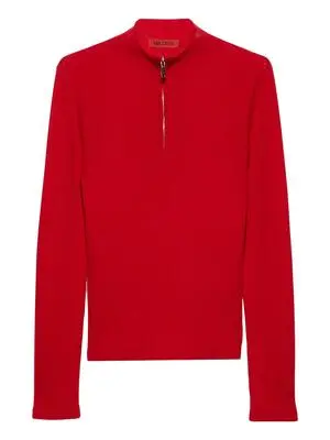Max & Co. Wool Half-zip Sweater - Red