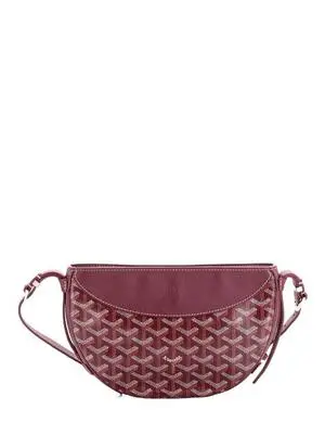 Goyard Hirondelle Shoulder Bag Coated Canvas And Leather Red