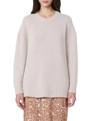 Max Mara Pesco Alpaca Blend Tunic Sweater - Sand