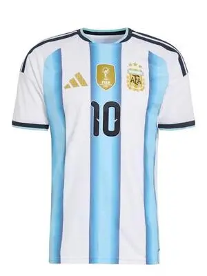 Adidas Argentina 26 Home Authentic Messi Jersey - White/icey Blue/light Blue